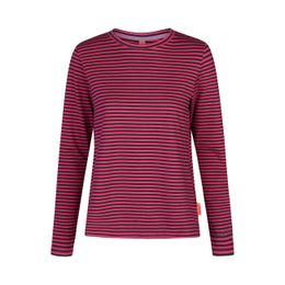 SALZHAUT Damen T-Shirt "Longsleeve VOSS", blau, Gr. XS, Obermaterial: 95% Baumwolle CO. 5% Polyester PES., Shirts