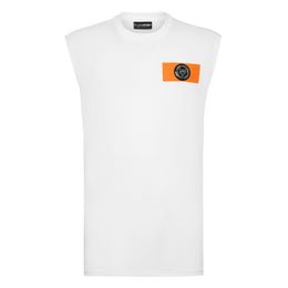 Plein Sport Herren T-Shirt "Tanktop", wei&szlig;, Gr. S, Obermaterial: 100% Baumwolle, Shirts