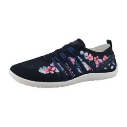 Tom Tailor Jungen Barfu&szlig;schuh "Lidia", Gr. 35navy multicolor, Lederimitat, Textil, Schuhe, Freizeitschuh, Schl&uuml;pfschuh mit Bl&uuml;tenmuster
