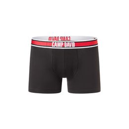CAMP DAVID Herren Boxershorts "casual", Gr. M, grau, Single Jersey, Obermaterial: 95% Baumwolle, 5% Elasthan, Unterhosen, mit elastischem Bund