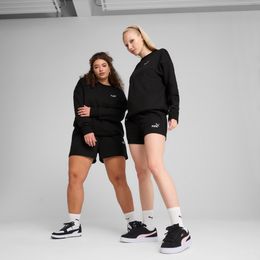 Puma Damen Trainingsshorts "ESS SMALL NO 1 LOGO 4 SHORTS TR", schwarz, Gr. S, unifarben, Sweatware, Obermaterial: 68% Baumwolle, 32% Polyester,
