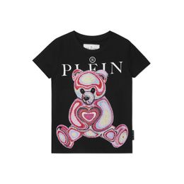 Philipp Plein Jungen T-Shirt "Teddy"02, schwarz, Gr. 6, Obermaterial: 100% Baumwolle, Shirts