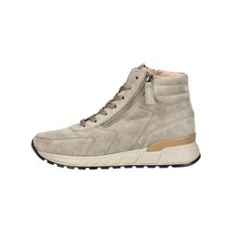 Gabor COMFORT Damen Schn&uuml;rstiefelette "Gabor Comfort Stiefelette Veloursleder", Gr. 40, beige, Veloursleder, Schuhe
