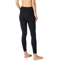 Mey Damen Leggings "Noblesse", Gr. 44, schwarz, Feinripp, Obermaterial: 100% Baumwolle, Hosen, Ohne auftragende Seitenn&auml;hte