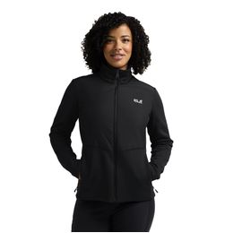 Jack Wolfskin Damen 3-in-1-Funktionsjacke, schwarz, Gr. S, unifarben, Web, Fleece, Obermaterial: 100% Polyester. Futter: 100% Polyester. Wattierung: