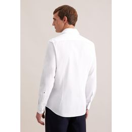 Seidensticker Herren Businesshemd, wei&szlig;, Gr. 37, unifarben, 100% Baumwolle, Hemden, Slim 1/1 Kentkragen Uni