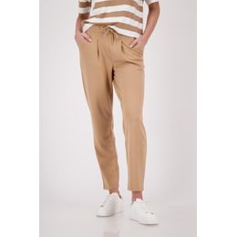 monari Damen Jogger Pants "Basic"biscotti, Gr. 42, unifarben, Web, Obermaterial: 55% Polyester, 38% Viskose, 7% Elasthan, Hosen