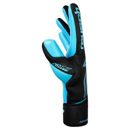Reusch Damen Torwarthandschuhe "Fastgrip Aqua", blau, Gr. 9, mehrfarbig, 50% Elastodien, 41% Polyester, 6% Lederimitat, 3% Polyamid, Handschuhe, mit