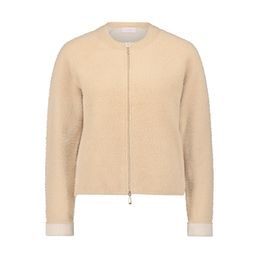 Betty Barclay Damen Strickjacke "Damen mit Rei&szlig;verschluss", beige, Gr. 38, Strick, Obermaterial: 55% Polyester, 45% Polyamid, Strickjacken