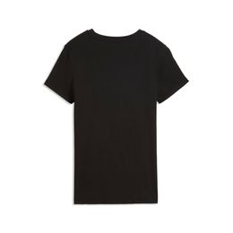 Puma Damen T-Shirt "ESS LOGO LAB METALLIC TEE"Puma schwarz, Gr. L, bedruckt, Jersey, Obermaterial: 100% Baumwolle, Shirts, Regular Fit, mit
