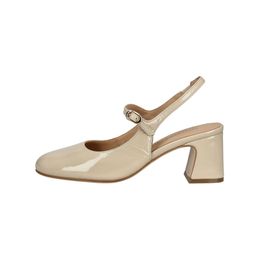 REGARDE LE CIEL Damen Slingpumps "Regarde Le Ciel Pumps Leder", Gr. 40, beige, Leder, Schuhe