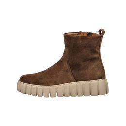 Gabor COMFORT Damen Stiefelette "Gabor Comfort Stiefelette Veloursleder", Gr. 40,5whisky, Veloursleder, Schuhe
