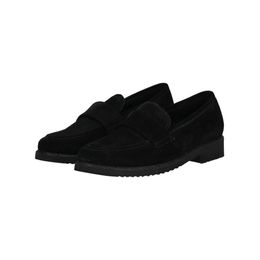 Gabor Damen Slipper "Gabor Slipper Veloursleder", Gr. 40,5, schwarz, Veloursleder, Schuhe