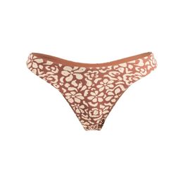 Bikini-Hose Roxy "Free Fallin", Damen, Gr. L, US-Gr&ouml;&szlig;en, russet free fallin floral, Obermaterial: 93% Nylon, 7% Elasthan;, Badehosen Bikini-Hose