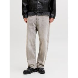 Jack & Jones JACK & JONES Herren Relax-fit-Jeans "JJIALEX JJORIGINAL SQ", blau, Gr. 33, Abriebeffekte, Denim/Jeans, Obermaterial: 100% Baumwolle, Jeans