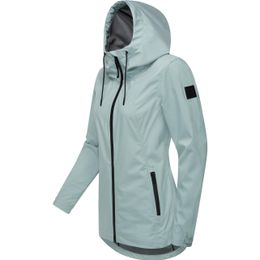 Ragwear Damen Kurzmantel "Zuzka Sport", blau, Basic, Gr. XXXL, Obermaterial: 100% Polyester. Innenfutter: 100% Polyester, M&auml;ntel, Wasserdichter