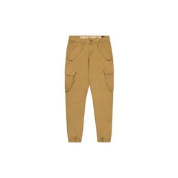 Herren Cargohose "Combat Pant", gr&uuml;n, Gr. 33, Alpha Industries, Obermaterial: 98% Baumwolle, 2% Elastan; Futter: 100% Baumwolle, Hosen