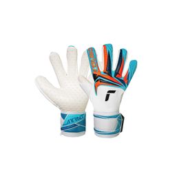 Reusch Damen Torwarthandschuhe "Attrakt SpeedBump"wei&szlig;, hellblau, Gr. 9, 58% Latex, 27% Polyester, 6% Polyurethan, 6% Polyamid, Handschuhe, mit