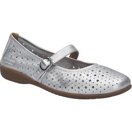 Josef Seibel Damen Ballerina "Fenja 41, silber", Gr. 40, silber, Obermaterial: 100% Rindsleder Leather cow., Schuhe