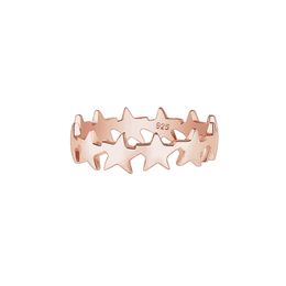 Elli Damen Fingerring "Sterne Star Astro 925 Silber", 54mm, ohne Stein, Silber 925 (Sterlingsilber), 5mm, rosa, Silber 925 (Sterlingsilber),