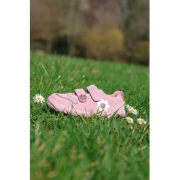 Lurchi Kinder Barfu&szlig;schuh "Jola Barefoot", Gr. 30, rosa, Veloursleder, kontrastfarbene Details, Schuhe, Halbschuh, Sneaker mit Bl&uuml;ten,