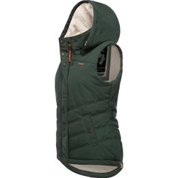 Ragwear Damen Steppweste "Hesty", gr&uuml;n, Gr. L, Au&szlig;enmaterial: 100% Polyester. Innenfutter: 100% Polyester. Wattierung: 100% Polyester, Westen,