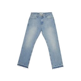 Bequeme Jeans 2Y STUDIOS "2Y Studios 2Y Arun Open Hem Straight", Herren, Gr. 29, Normalgr&ouml;&szlig;en, sand blau, 100% Baumwolle, unifarben, normal, Jeans