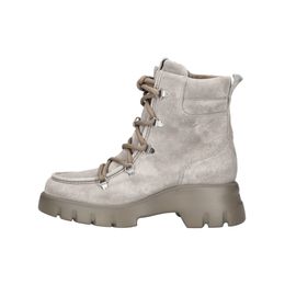 Paul Green Damen Schn&uuml;rstiefelette "Paul Green Stiefelette Veloursleder", Gr. 40grau, Veloursleder, Schuhe
