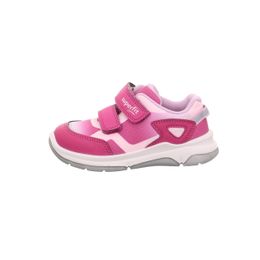 Superfit M&auml;dchen Sneaker "COOPER WMS: mittel", Gr. 24pink, rosa, Lederimitat, Polyester, Schuhe, Klettschuh, mit herausnehmbarer Einlage,