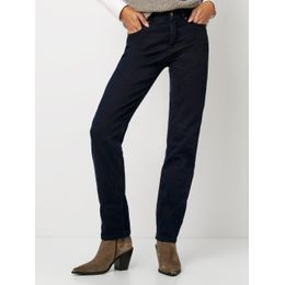 Toni Damen Slim-fit-Jeans "Liv", blau, Gr. 50, unifarben, Denim/Jeans, Obermaterial: 72% Baumwolle, 24% Polyester, 4% Elasthan, Jeans, im Five-Pocket