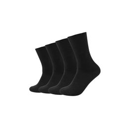 Camano Socken "comfort", Gr. 43, schwarz, Baumwollmischung, unifarben, Socken, superweiche B&uuml;ndchen, venenfreundliche Socken