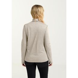 Jack Wolfskin Damen Stehkragenpullover "SKY THERMAL HZ W", beige, Gr. L, Obermaterial: 100% Polyester, Pullover