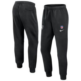 Nike Damen Jogginghose "Nike Jogginghose Las Vegas Raiders Nike Club Fleece Team Issue", schwarz, Gr. XL, 80% Baumwolle, 20% Polyester, Hosen