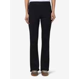 Noisy may Damen Leggings "NMPASA HW FLARED PANTS NOOS", schwarz, Gr. S, unifarben, Web, Obermaterial: 57% Baumwolle, 38% Modal, 5% Elasthan, Hosen