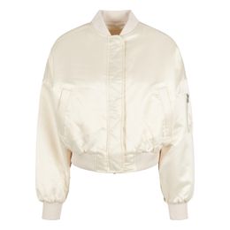 Urban Classics Damen Bomberjacke "Urban Classics Damen Ladies Short Oversized Satin Bomber Jacket"sandwei&szlig;, Gr. XXL, unifarben, 98% Polyester, 2%