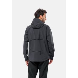 Jack Wolfskin Herren Fahrradjacke "BIKE COMMUTE MONO JKT M", grau, Gr. L, OBERMATERIAL: 100% POLYESTER. Futter: 100% POLYESTER, Jacken