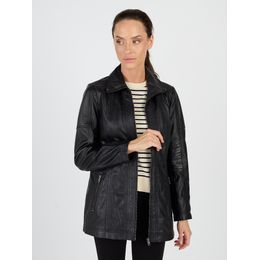 JCC Damen Lederjacke "31023631", schwarz, Gr. 38, Obermaterial: 100% Lammleder. Futter: 100% Polyester, Jacken
