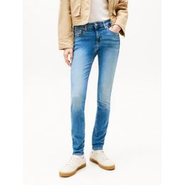 Tommy Jeans Damen Skinny-fit-Jeans "SOPHIE LOW WAIST SKN", blau, Gr. 27, Denim/Jeans, Obermaterial: 92% Baumwolle, 6% Elastomultiester, 2% Elasthan,