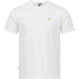 Ragwear Herren T-Shirt "Samms J Gots YOUMODO", wei&szlig;, Basic, Gr. S, Material: 100% Baumwolle, Shirts, Kurz&auml;rmliges Shirt mit Krug-Stickerei