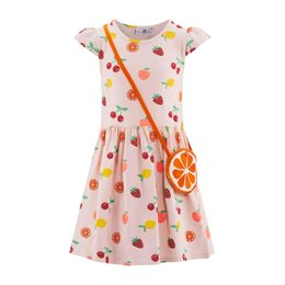 happy girls M&auml;dchen Jerseykleid, bunt, Gr. 86, bedruckt, Jersey, Obermaterial: 95% Baumwolle, 5% Elasthan, Kleider