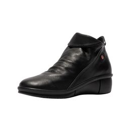 Softinos Damen Stiefelette "Softinos Stiefelette Leder", Gr. 41schwarz, Leder, Schuhe