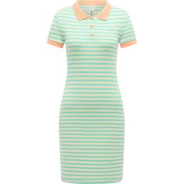 Ragwear Damen A-Linien-Kleid "Colaro Stripes Dress YOUMODO", bunt, Gr. XL, Material: 95% Baumwolle, 5% Elasthan, Kleider, Gestreiftes Damen Minikleid