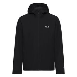 Jack Wolfskin Herren Regenjacke "OUTROVERT 2L JKT M", schwarz, Gr. XL, unifarben, Web, Obermaterial: 100% Polyester. Futter: 100% Polyester, Jacken,