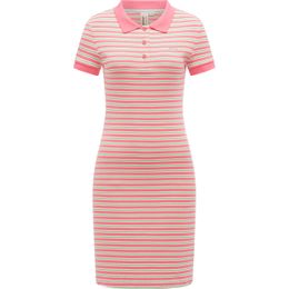Ragwear Damen A-Linien-Kleid "Colaro Stripes Dress YOUMODO", bunt, Gr. XS, Material: 95% Baumwolle, 5% Elasthan, Kleider, Gestreiftes Damen Minikleid