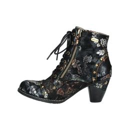 Laura Vita Damen Schn&uuml;rstiefelette "Laura Vita Stiefelette Leder/Textil", Gr. 36, bunt, Leder, Textil, Schuhe