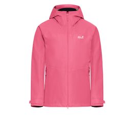 Jack Wolfskin Damen 3-in-1-Funktionsjacke, pink, Gr. S, unifarben, Web, Fleece, Obermaterial: 100% Polyester. Futter: 100% Polyester. Wattierung: