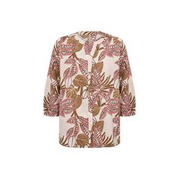 soyaconcept Damen Druckbluse "SC-CAM 2"rapture rose combi, Gr. L, bedruckt, Web, Obermaterial: 100% Baumwolle, Blusen, im Tunika-Stil mit floralem