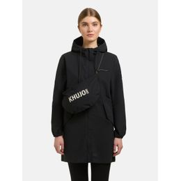 Khujo Damen Kurzmantel "Ameti", schwarz, Gr. L, Material: 100% Nylon, M&auml;ntel, Ultraleichter kurzer &Uuml;bergangsmantel