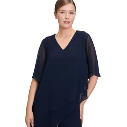 Vera Mont Damen Overall "Damen mit Stufen", blau, Gr. 36, Chiffon, Obermaterial: 100% Polyester. Futter: 100% Polyester, Overalls