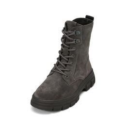 Marc O'Polo MARC O'POLO Damen Stiefelette "mit Innenzipper", Gr. 37, grau, Obermaterial: 100% Leder (Rind), unifarben, Schuhe